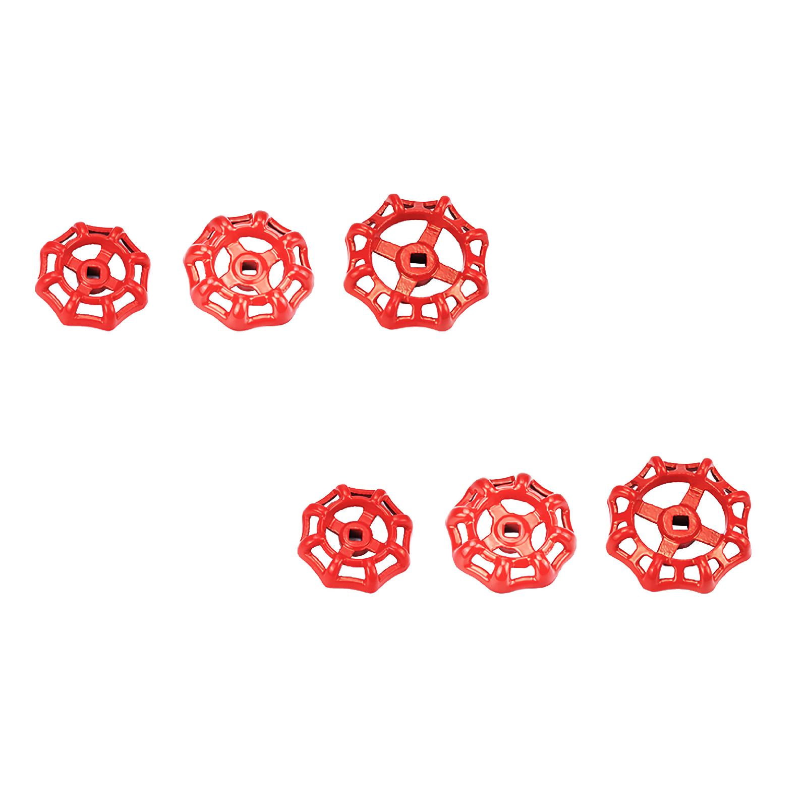 Faucets 3pcs Round Square Hole Cut Off Handwheel Water Tap Water PPR ...