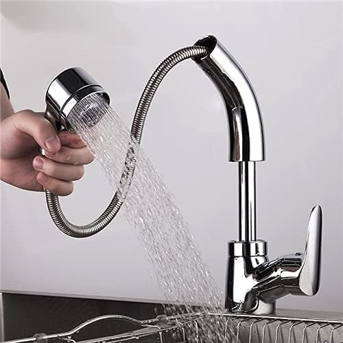 Faucets, Basin Faucet Matte Single Lever Pull Out Swivel Spout Kitchen ...