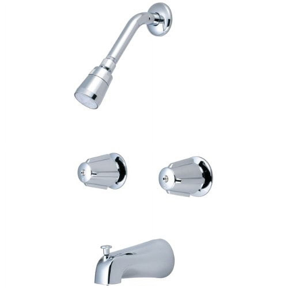 Faucets P-1210 Two Handle Tub/Shower Set, Chrome Finish - Walmart.com