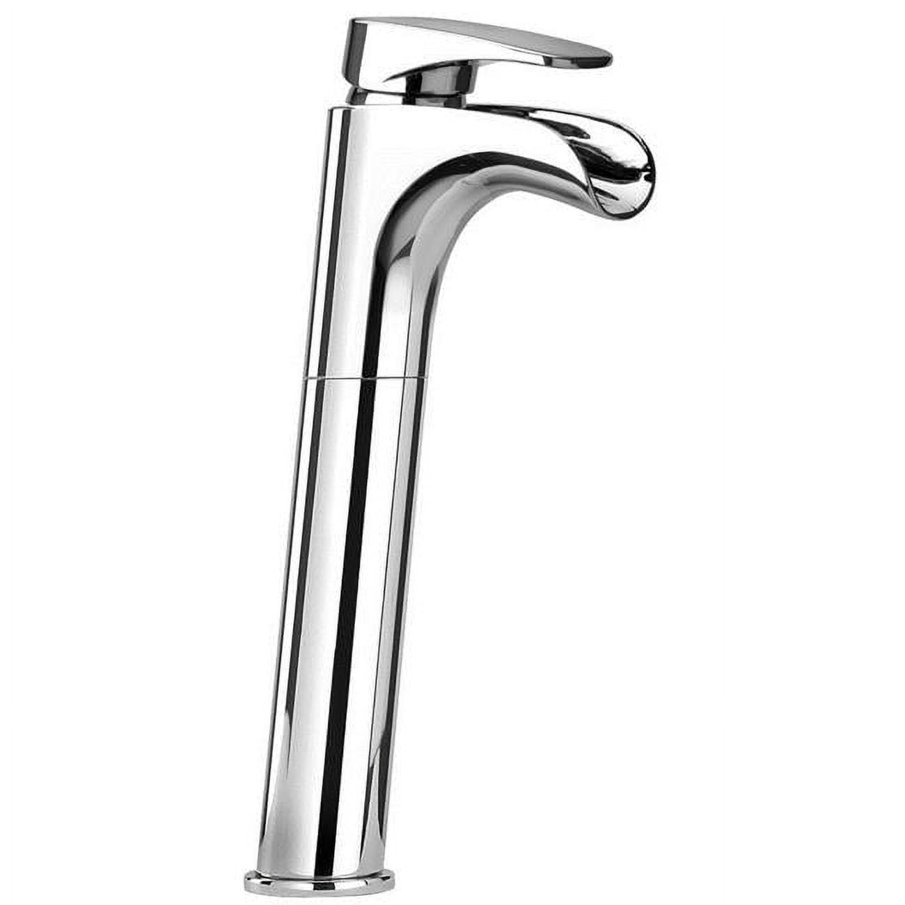 Faucets Single Loop Handle Tall Vessel Sink Faucet with Waterfall Spout ...