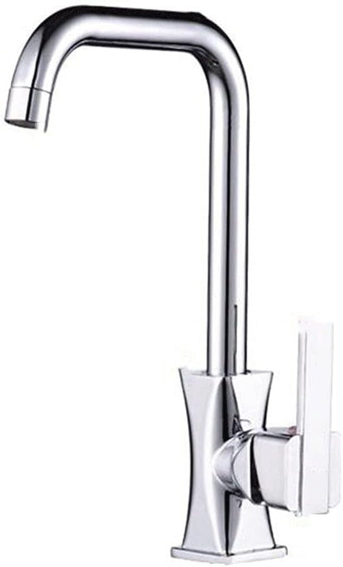 Faucets Stainless Steel Kitchen Mixer Single Handle Single Hole Kitchen ...
