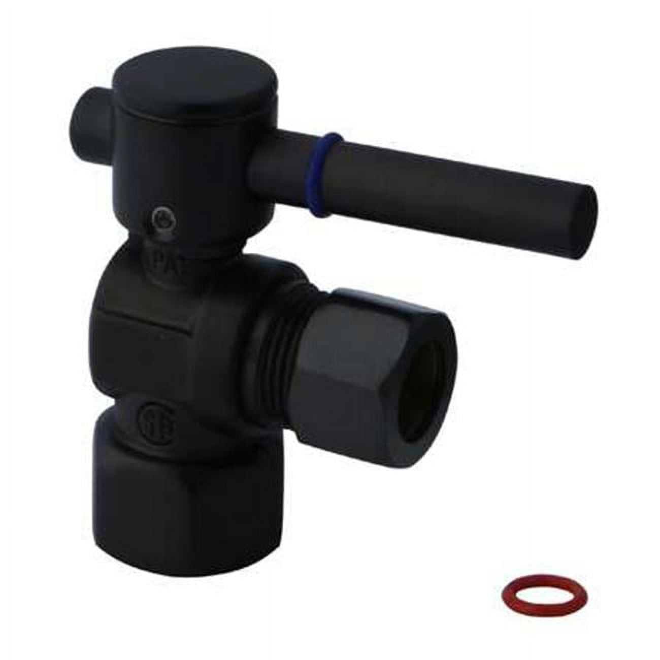 Fauceture .5 in. IPS, .5 in. O.D. Compression Angle Valve, Oil Rubbed ...