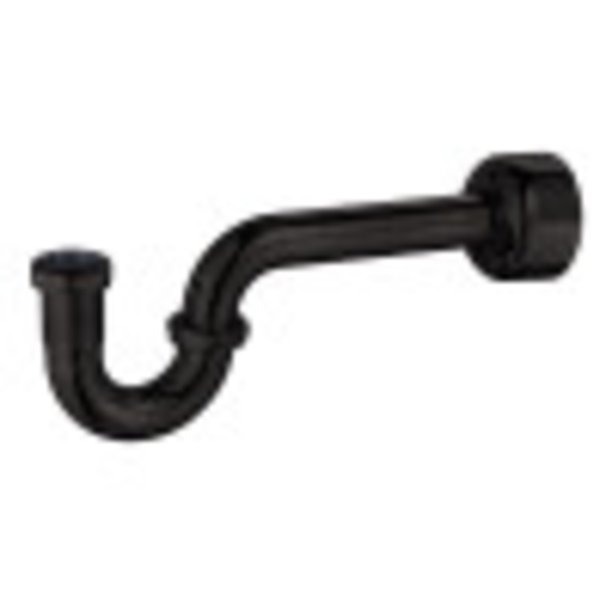 Fauceture CC8140 Circlet 1-1/4-inch Brass P-Trap, 18 Gauge, Matte Black ...