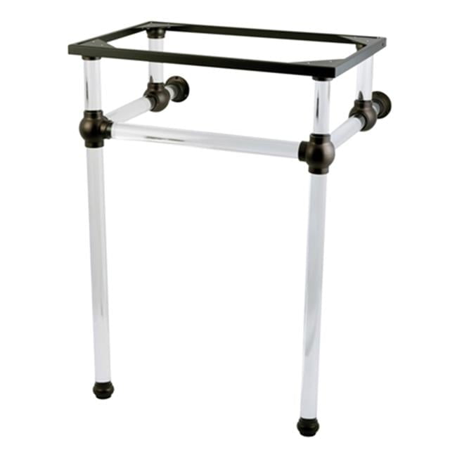 Fauceture Console Basin Holder with Acrylic Pedestal - Oil Rubbed ...