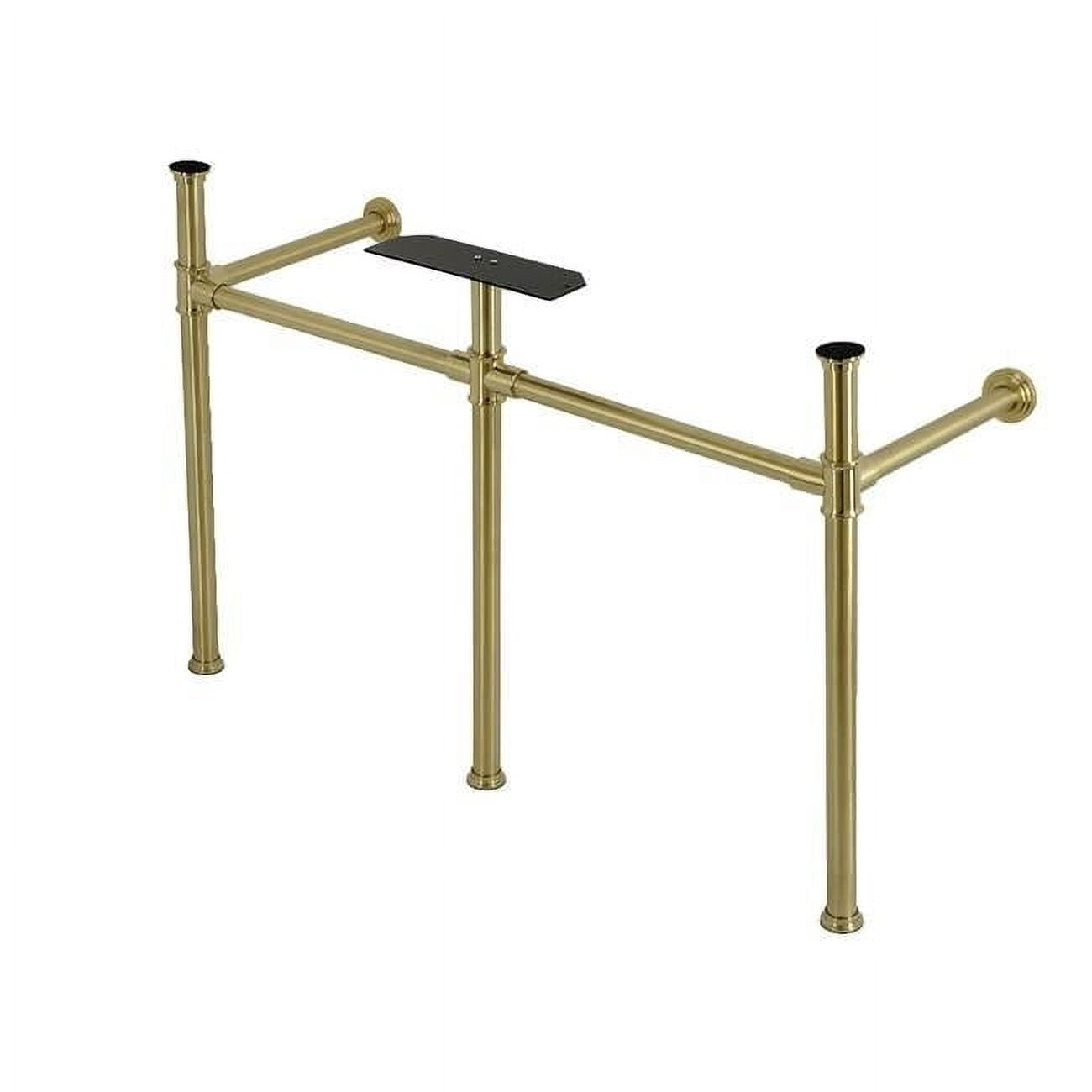 Fauceture Imperial Stainless Steel Console Sink Legs, Brushed Brass ...