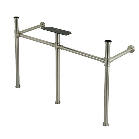 Fauceture Imperial Stainless Steel Console Sink Legs, Brushed Nickel ...