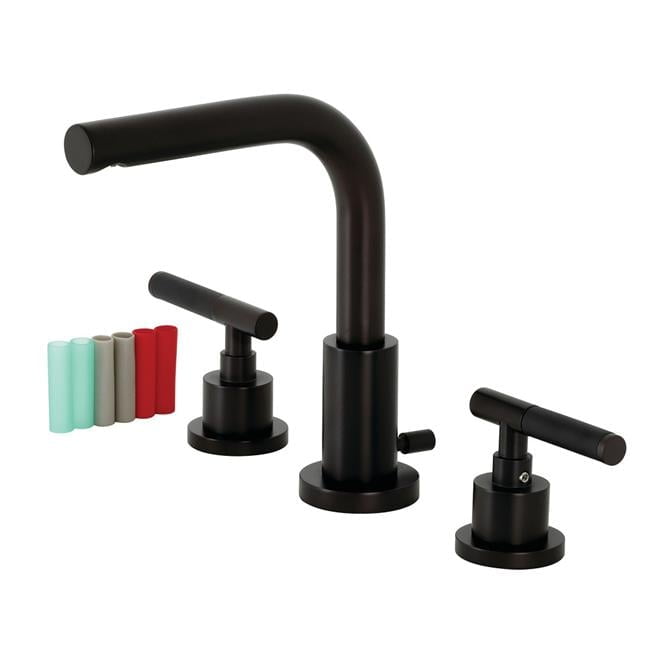 Fauceture Kaiser Widespread Bathroom Faucet with Brass Pop-Up, Oil ...