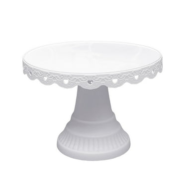 Wilton 2-in-1 Pedestal Cake Stand and Serving Plate, 10-Inch Round ...