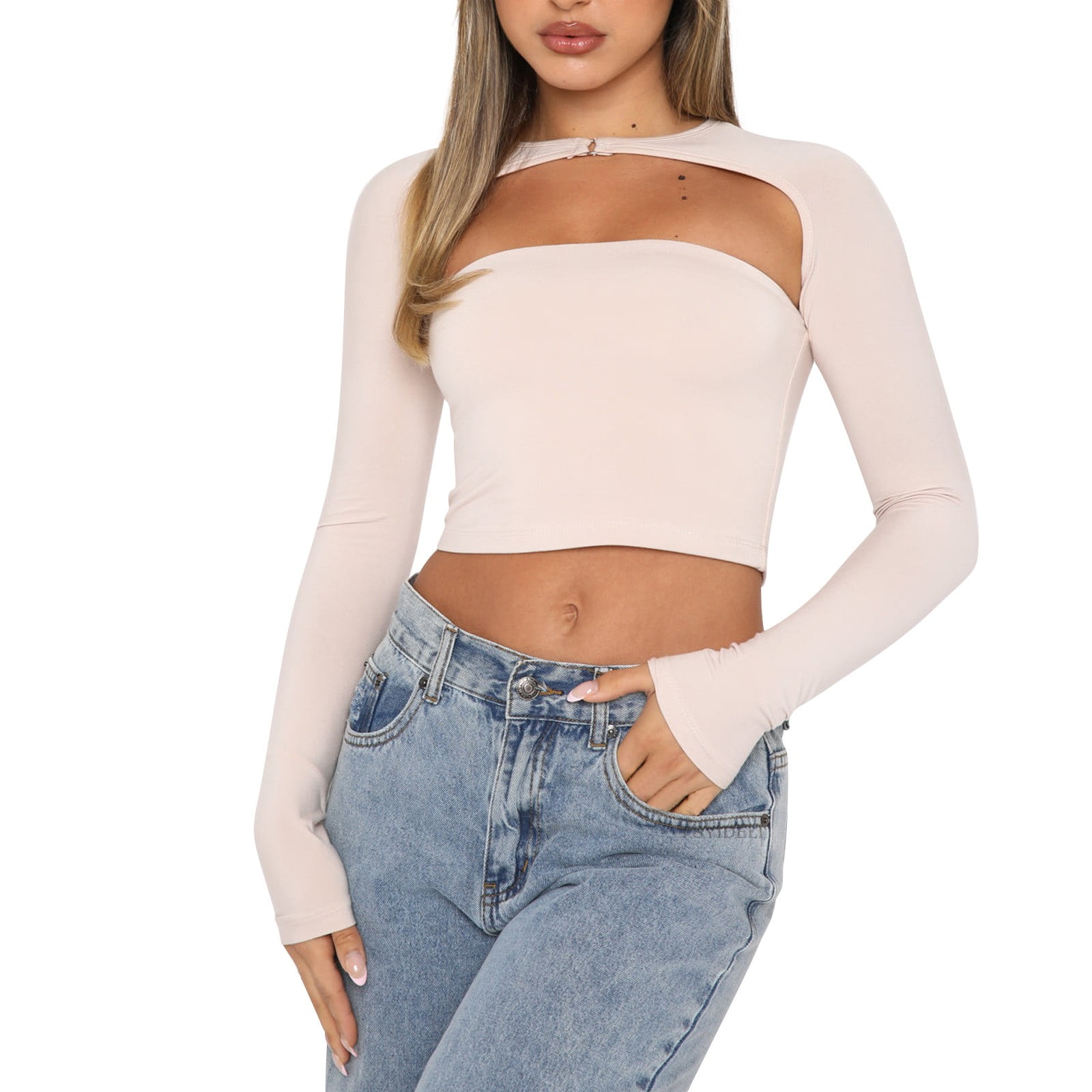 Fauean Shirts for Women Trendy Hollow Out Long Sleeves Two Piece Tops ... Fauean Shirts for Women Trendy Hollow Out Long Sleeves Two Piece Tops ...