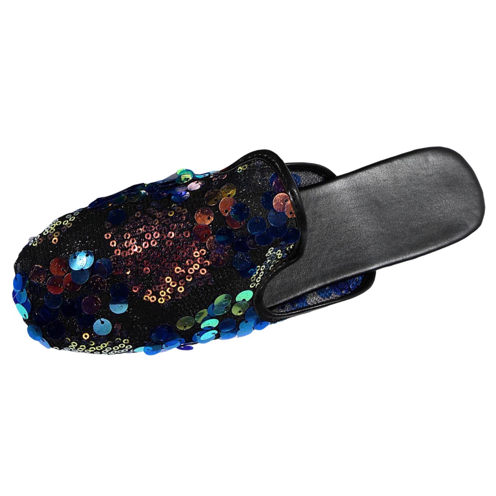Fauean Shoes for Women Casual Fashionable Sequin Decoration Square Toe ... Fauean Shoes for Women Casual Fashionable Sequin Decoration Square Toe ...
