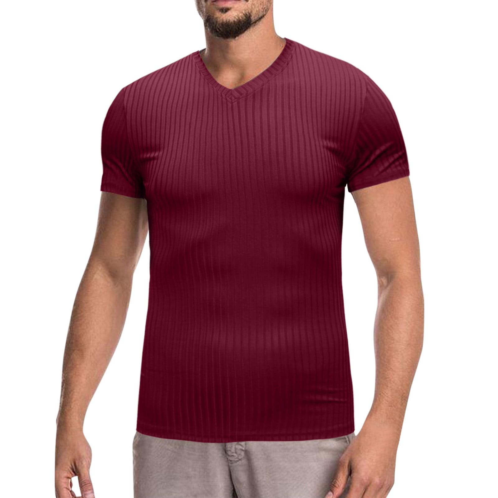 Fauean T-Shirts for Men V Neck Casual Stripe Short Sleeves Softness and ... Fauean T-Shirts for Men V Neck Casual Stripe Short Sleeves Softness and ...