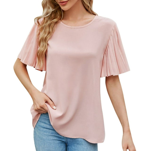 Fauean T Shirts for Women Round Neck Short Sleeve Summer Minimalist ... Fauean T Shirts for Women Round Neck Short Sleeve Summer Minimalist ...