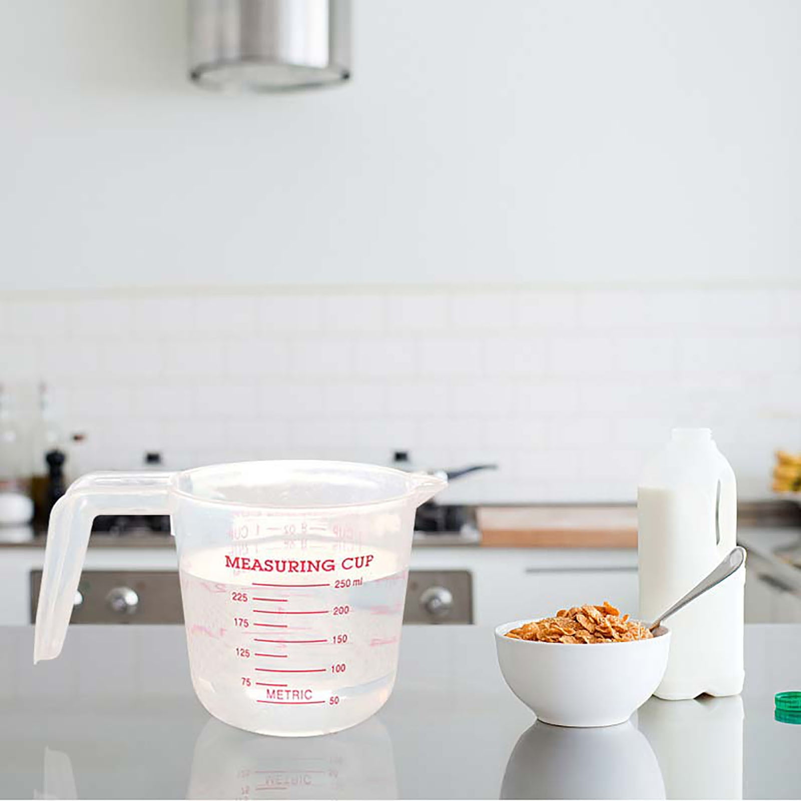 Fauean Water Bottle High Transparent Measuring Cup with Handle ...