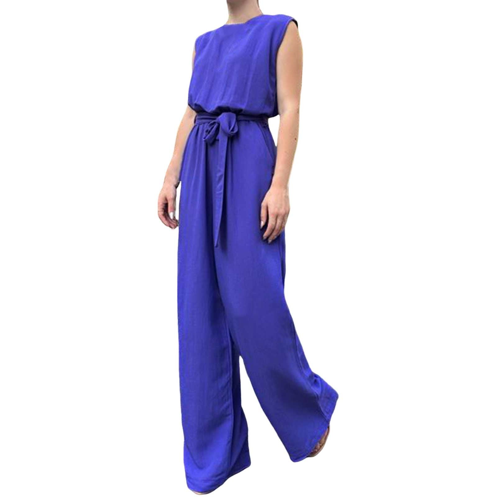 Fauean Work Pants for Women Fashion Jumpsuits Temperament Loose ... Fauean Work Pants for Women Fashion Jumpsuits Temperament Loose ...