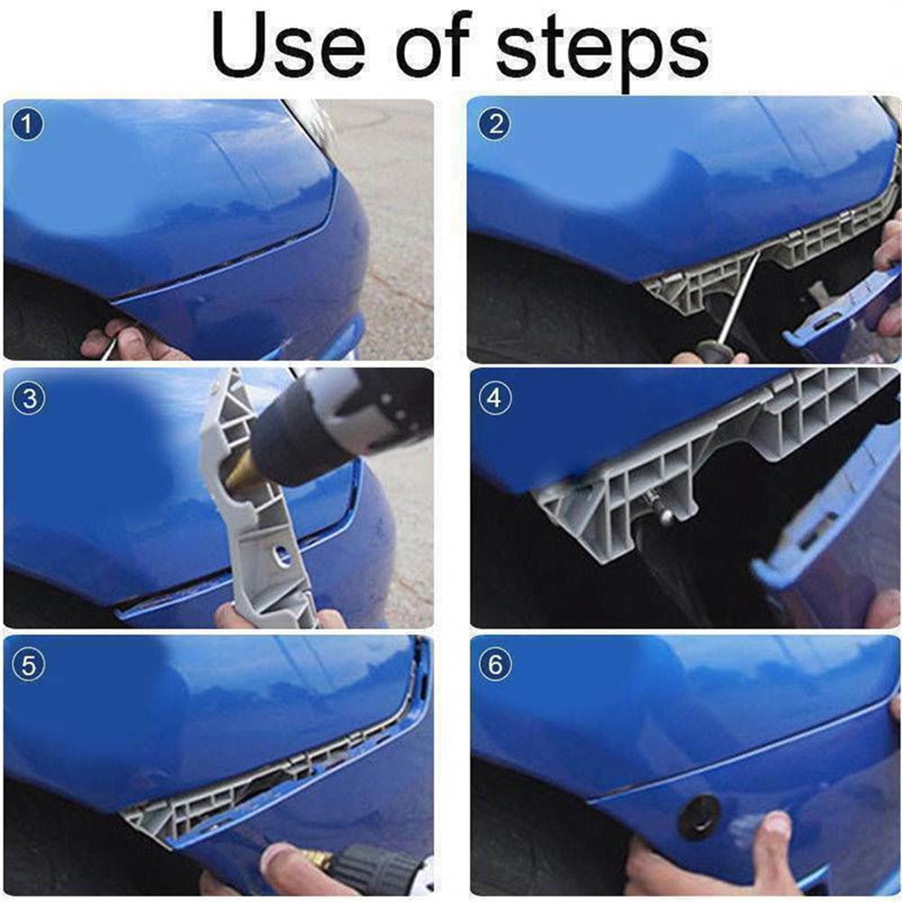 Fauful 1.25" 4x 3D Burnt Blue Car Push Button Hood Quick Release Pins ...