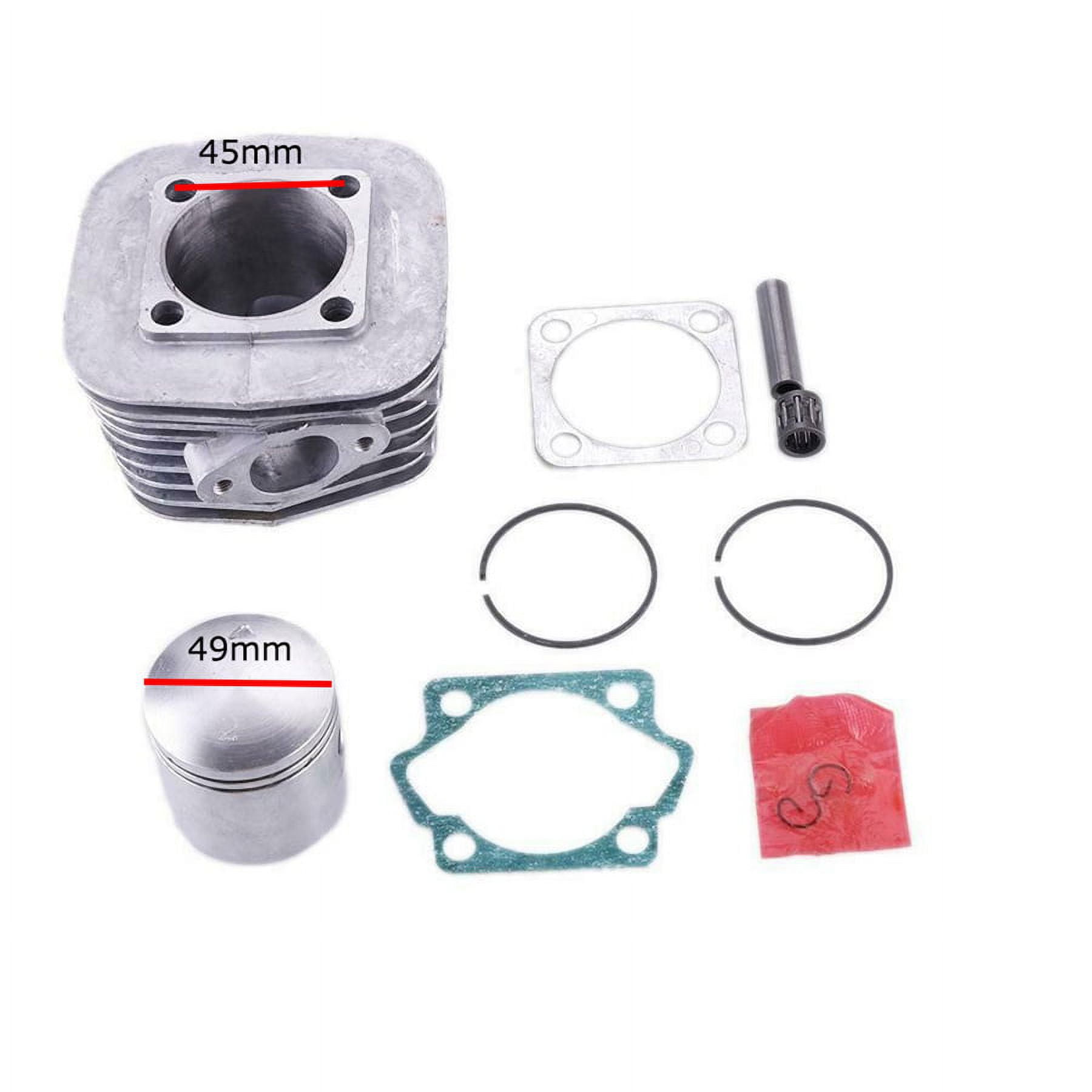 Fauful 100cc Engine Cylinder, Piston Pin Set, Black, Fits Motorized ...