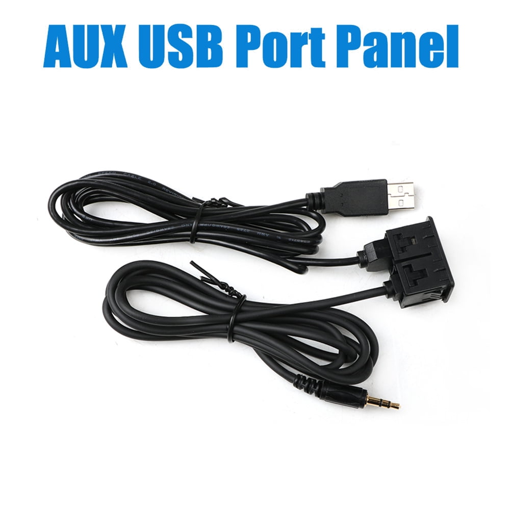 Fauful 150CM Car Dash Mount AUX USB Port Panel Auto Boat USB Extension ...