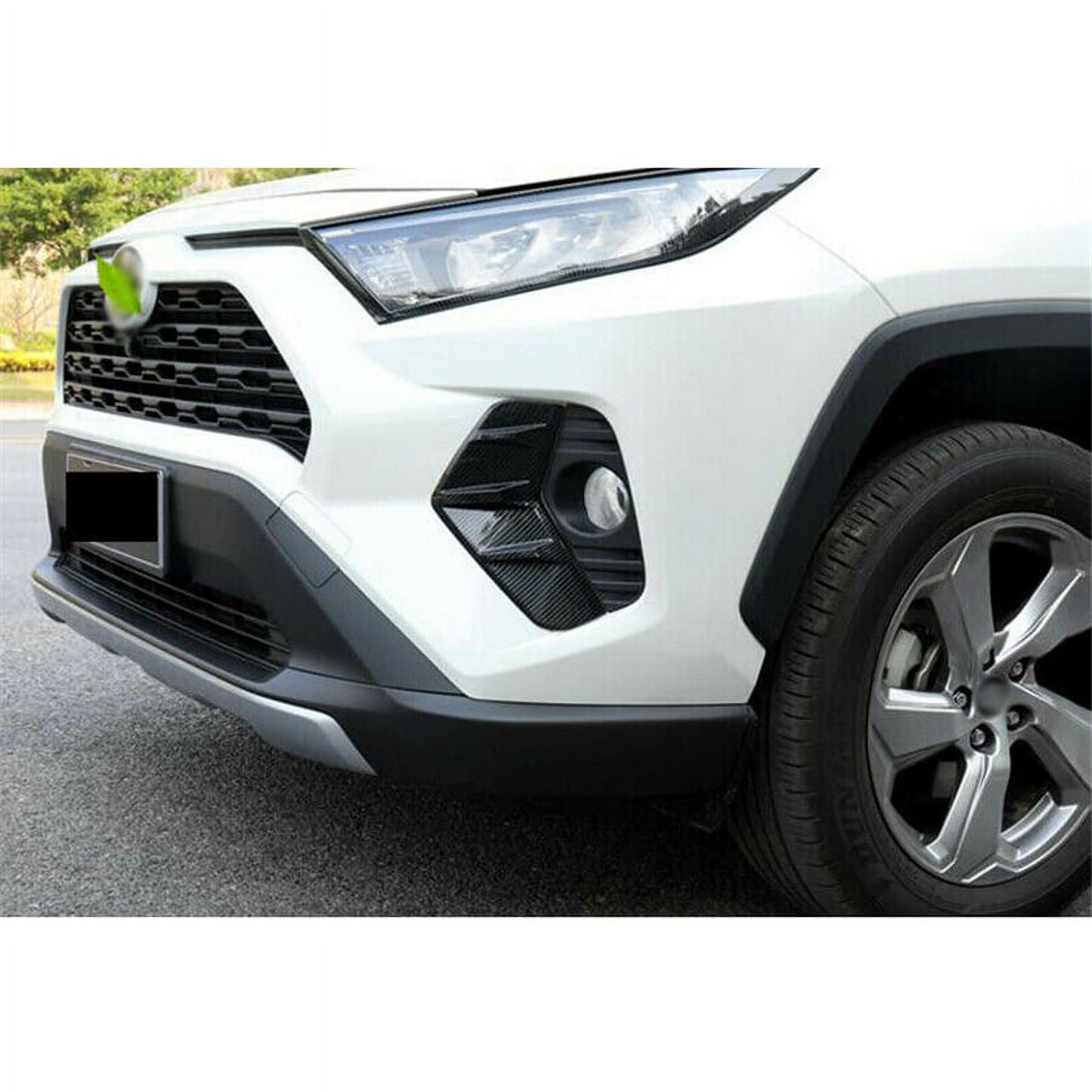 Fauful 2X Carbon Fiber Look Front Fog Light Cover Trim Car Parts For ...