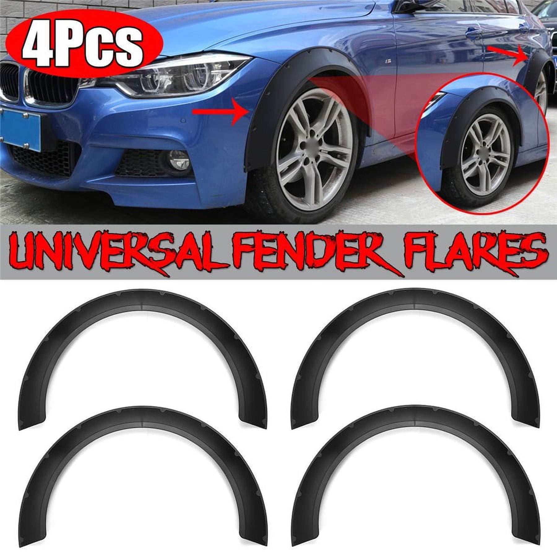 Fauful 4Pcs 800mm Flexible Car Fender Flares Extra Wide Body Wheel ...