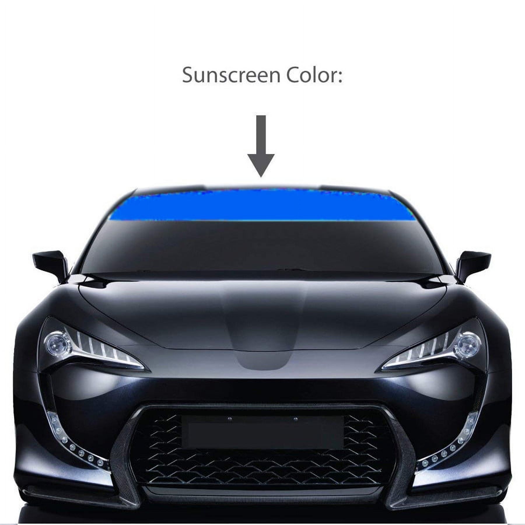 Fauful 6"X60" Car Vinyl Windshield Decal Strip Racing Stripe Reflective ...