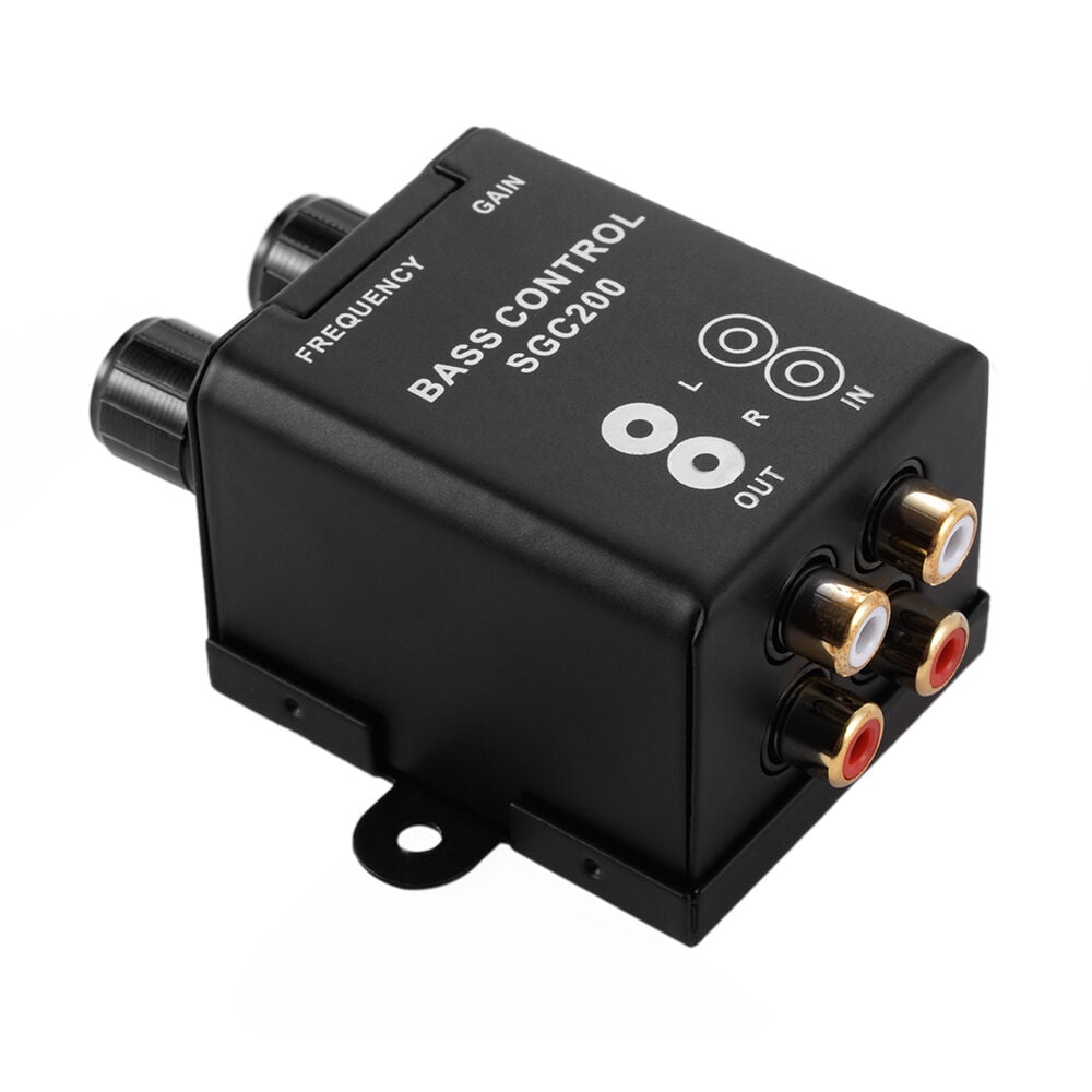 Fauful Car Audio Amplifier Bass Boost RCA Level Remote Volume Control ...