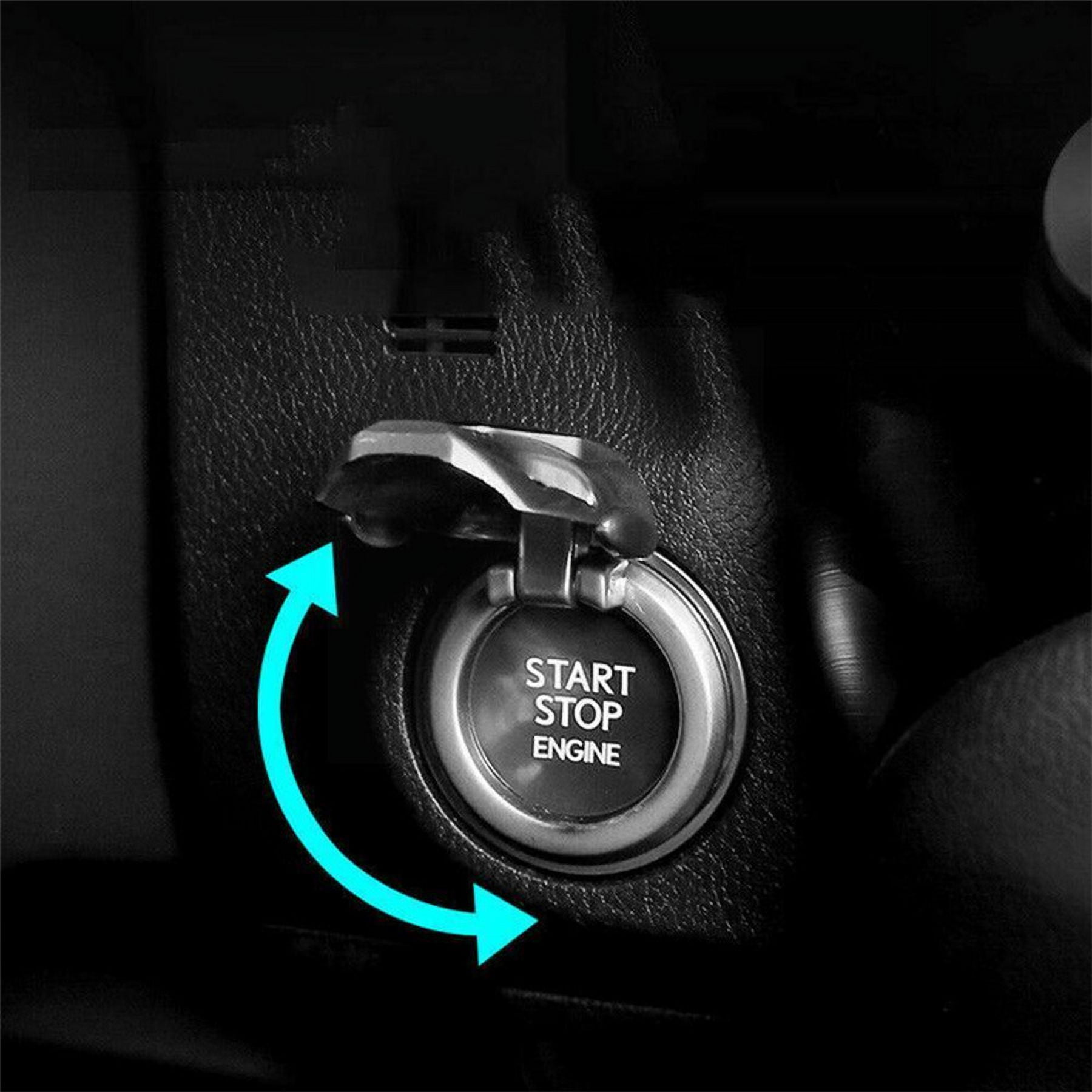 Fauful Car One-key Start Button Protecter Cover Tuning Sticker Cover ...