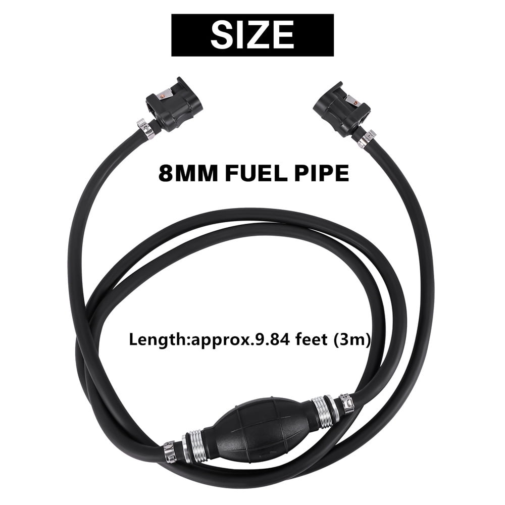 Fauful Fuel Line Hose Outboard Boat Engine Petrol Tank Connector Kit ...