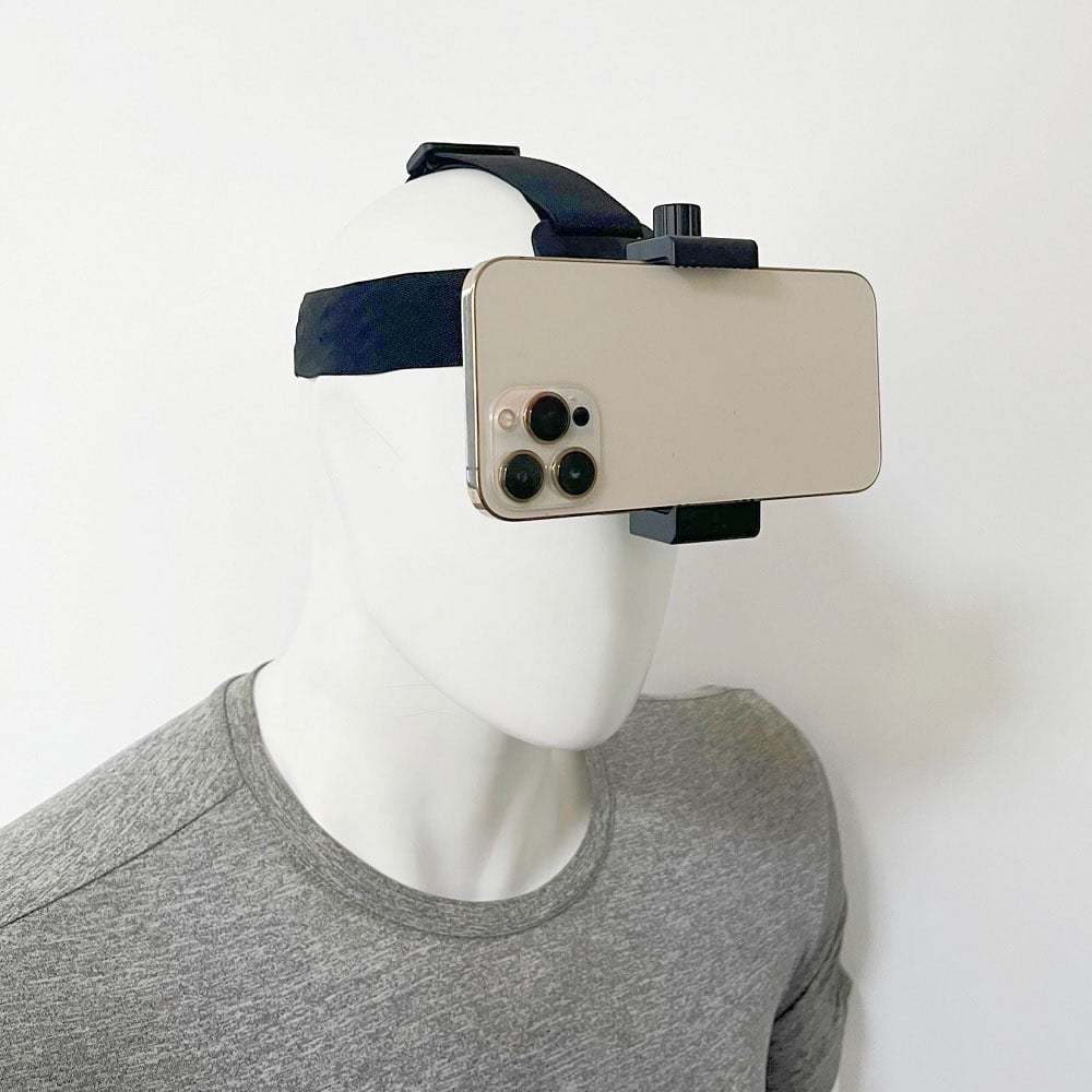 Head Mounted Cell Phone Holder