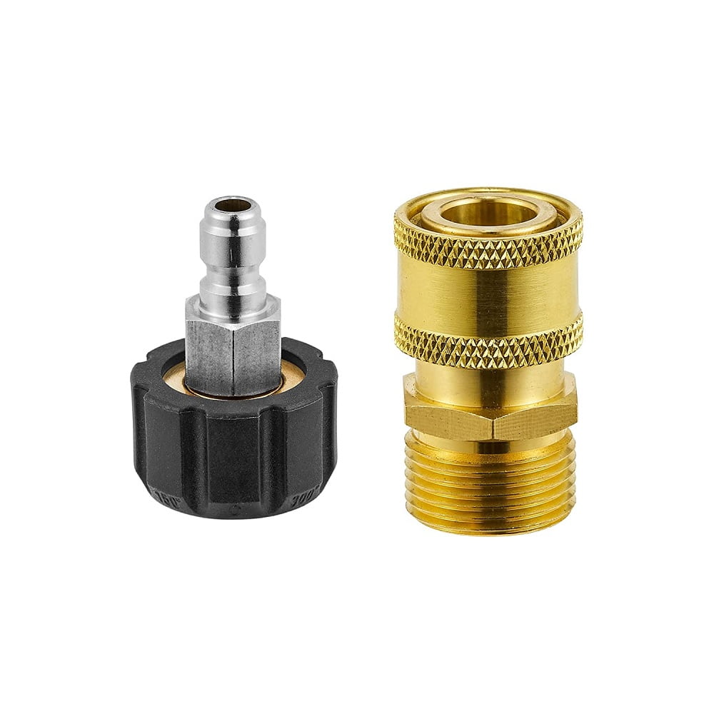 Fauful M22 14mm to 1/4" Quick Connect Adapter for High Pressure Washer ...