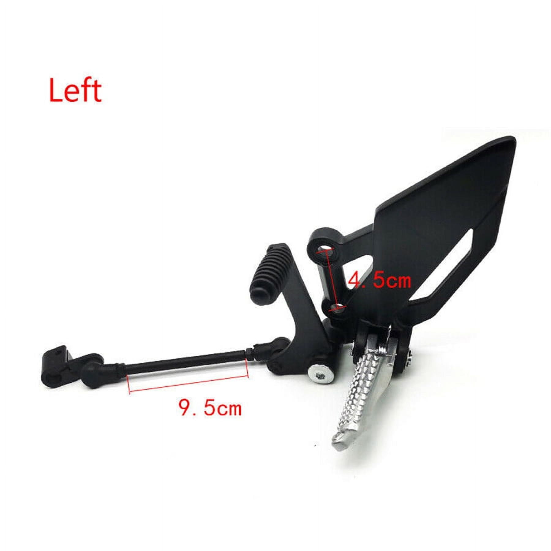 Fauful Motorcycle Aluminum Shift Lever, Adjustable Foot Pegs, Black ...