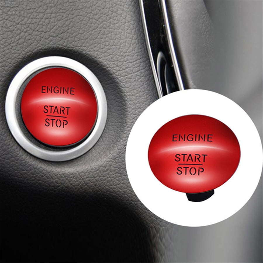 Fauful Red Keyless Go Engine Start Stop Push Button Switch For Mercedes ...