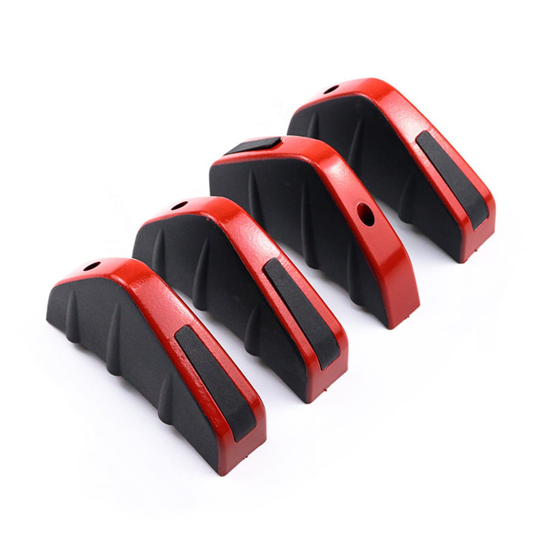 Fauful Universal 4 x Car Rear Bumper Diffuser Molding Point Garnish ...