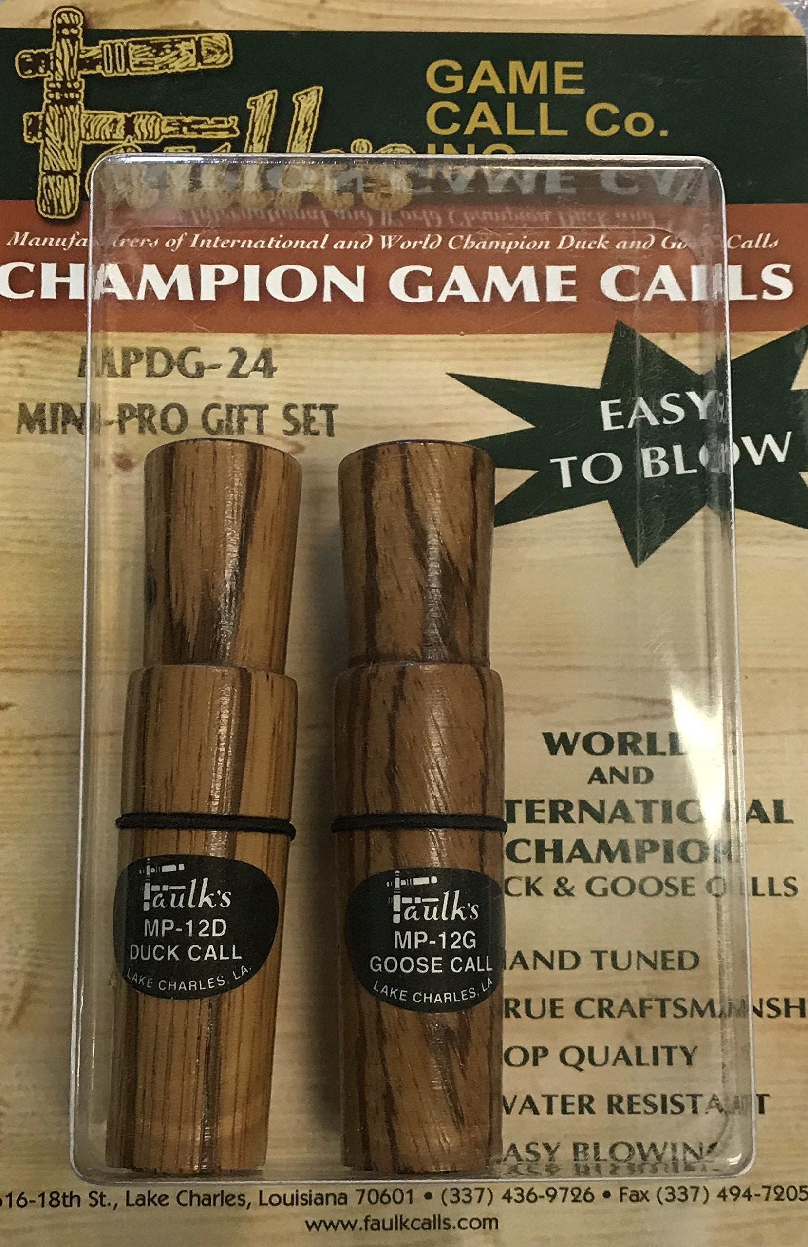 Faulk's Mini Professional Duck and Goose Call Set BROWN - Walmart.com