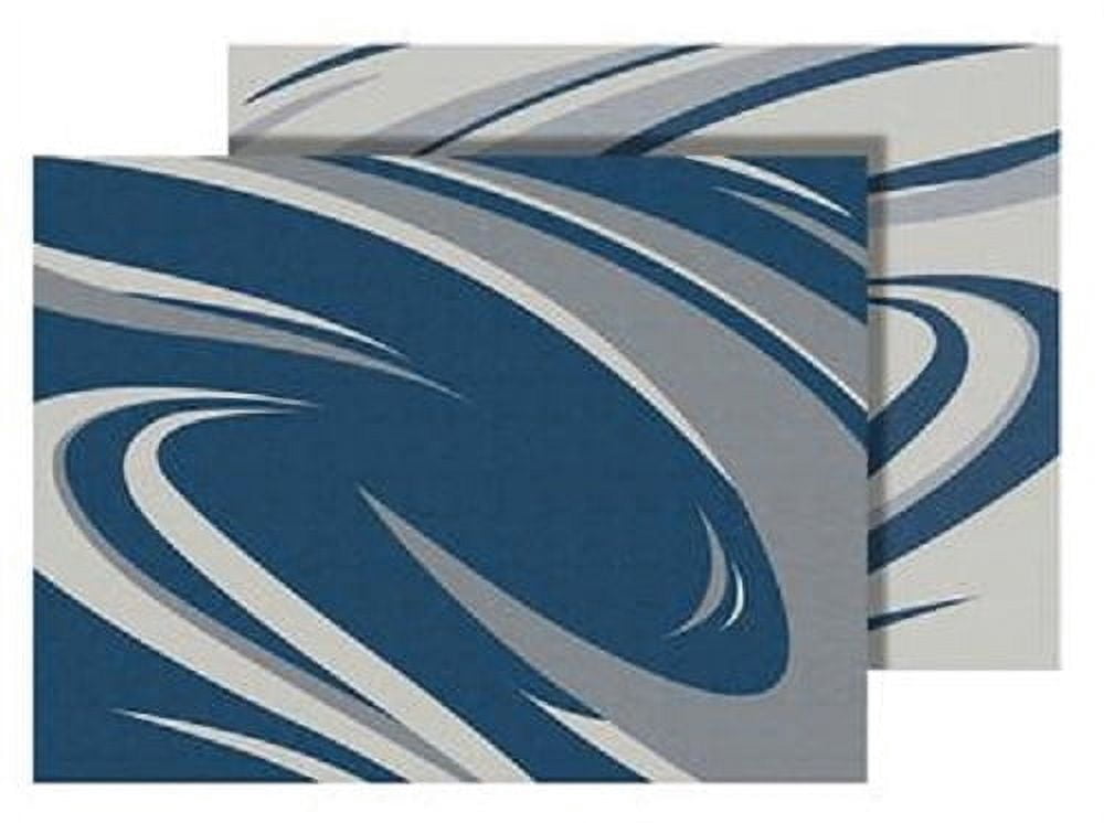 Faulkner 53007 Blue And Gray Modern Swish Rv Patio Mat - 9' X 12 ...