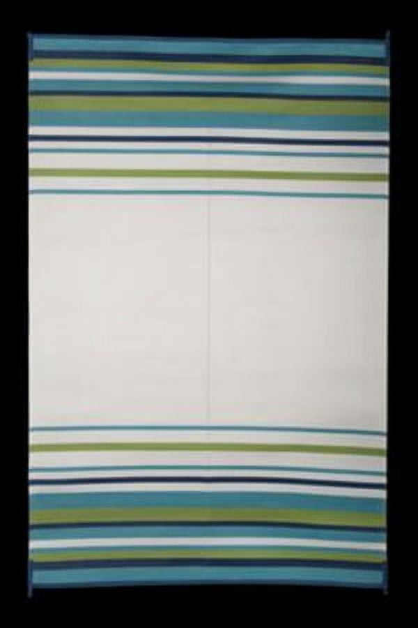 Faulkner 68678 Reversible RV Outdoor Patio Mat - Aqua, Navy, Lime ...