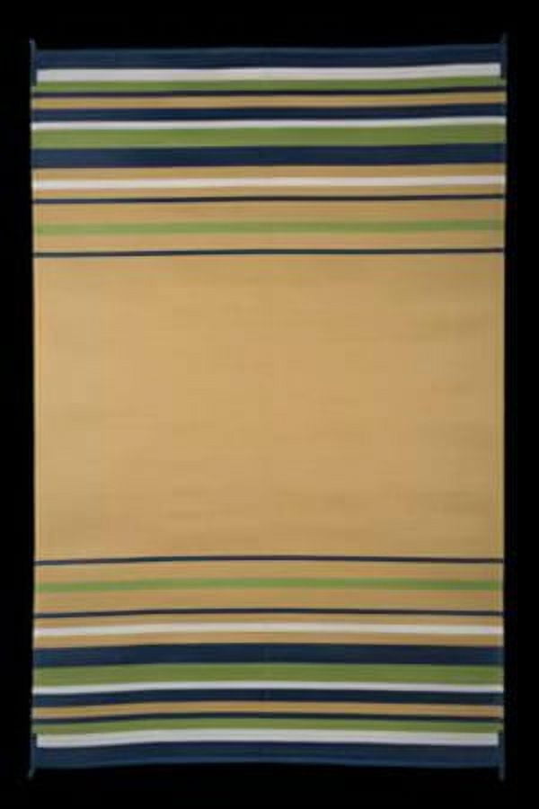 Faulkner 68800 Reversible Rv Outdoor Mat - Navy, White, Lime & Beige ...