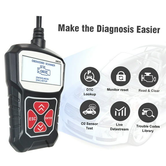 Fault diagnosis instrument,Code Toolobd Kw310 Scanner Code Vehicle ...