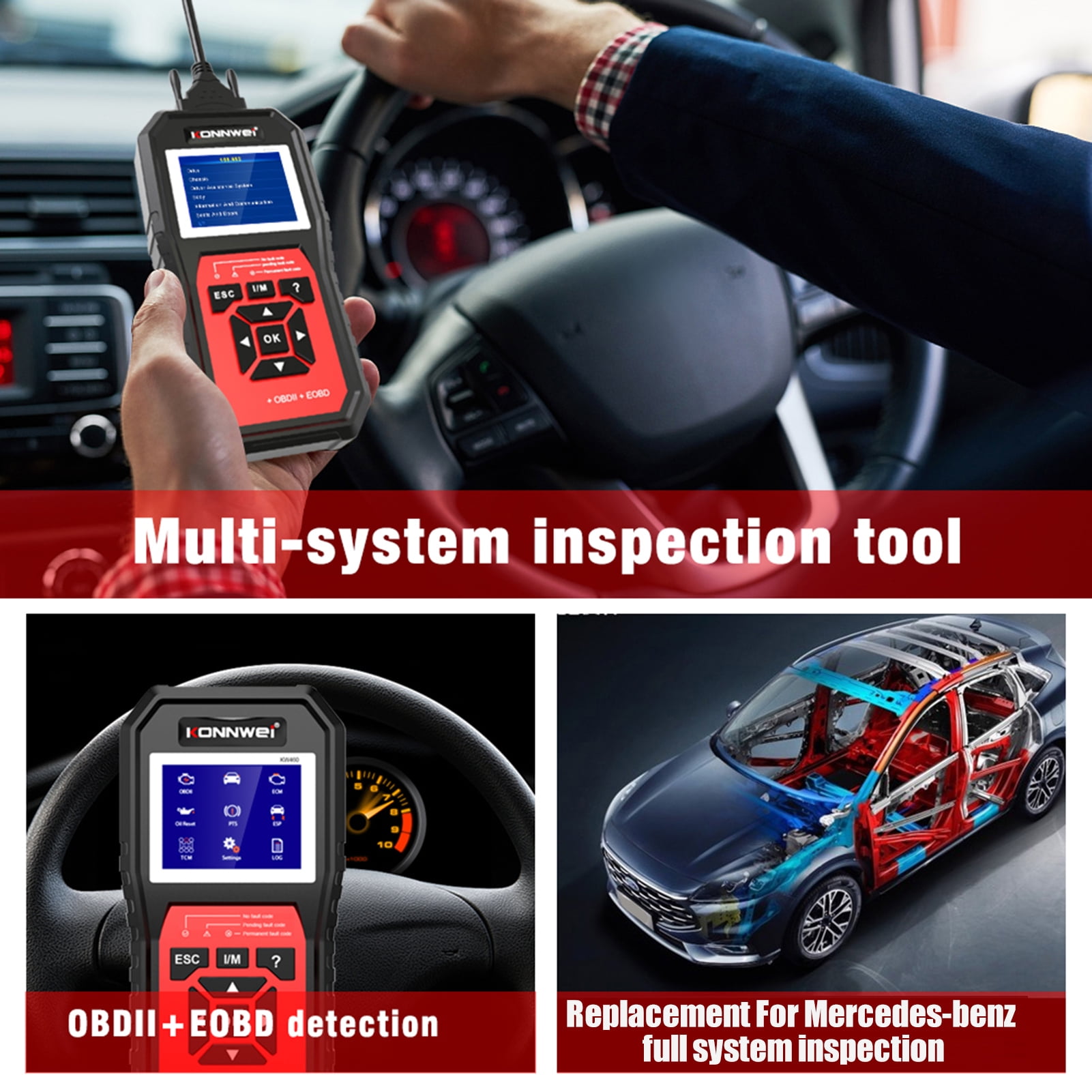 Fault diagnosis instrument,Dpf Check Mercedes Benz And All Obdⅱ Check Kw460 Obdⅱ Tool With All ...