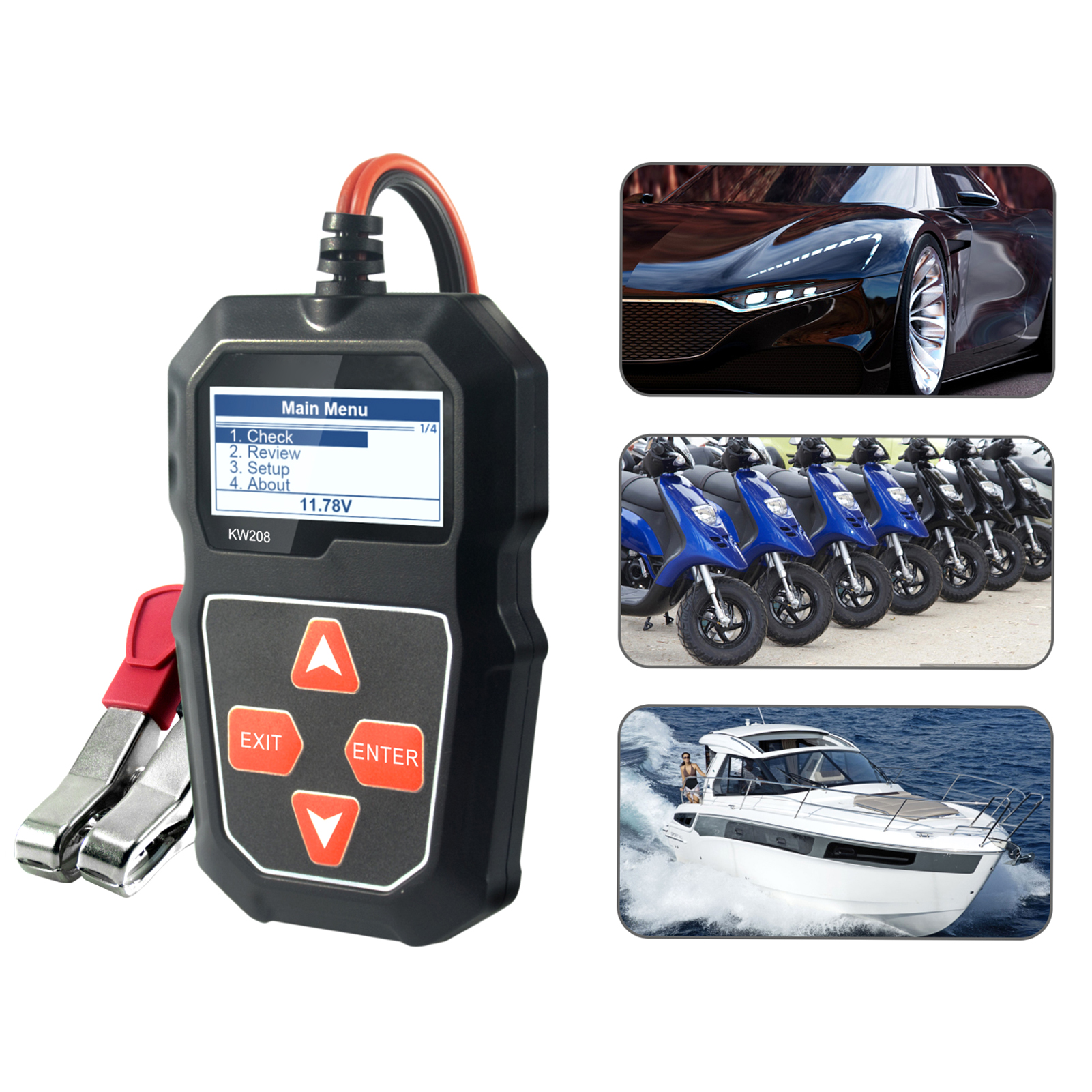 Fault diagnosis instrument,Kw208 Alternator - 12v Car Tester ...