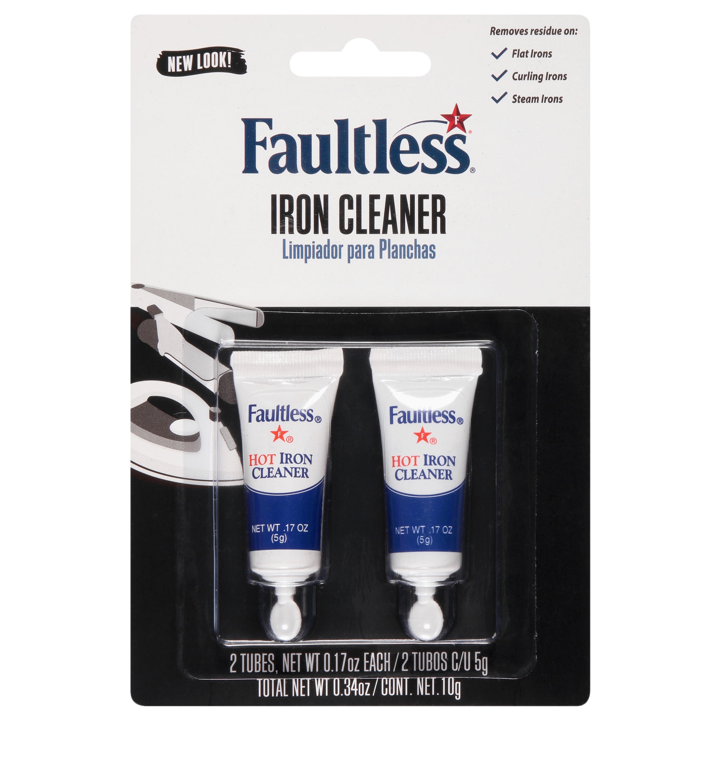 Faultless Hot Iron Cleaner for All Sole Plates - Removes Build-Up ...