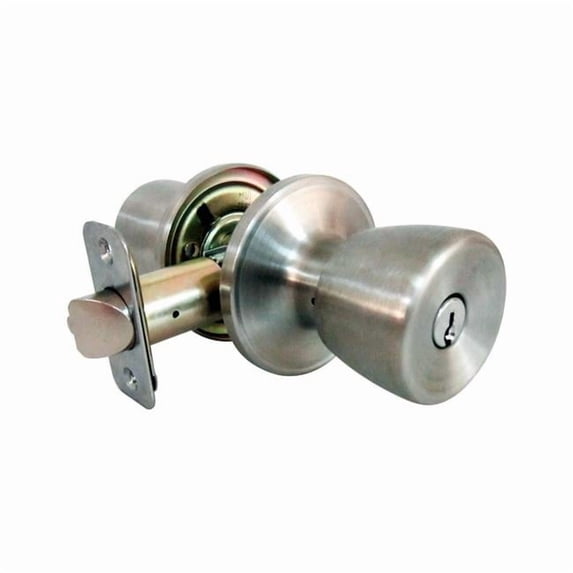 Faultless Tulip Satin Stainless Steel Entry Knobs Right Handed ...