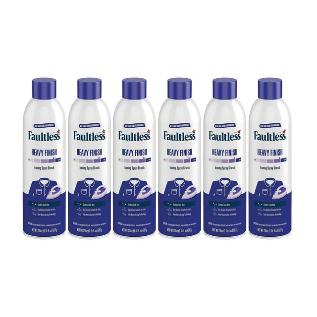 Faultless Ironing Spray Starch, Heavy Finish, 20 oz (1 lb 4 oz) 567 g ...