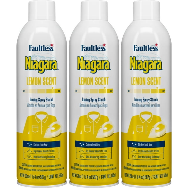 Faultless Niagara Lemon Scent Ironing Spray Starch - Walmart.com
