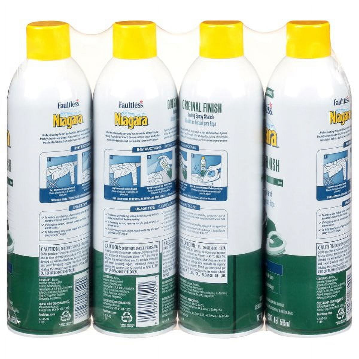 Faultless Niagara Original Hold Ironing Enhancer Spray Starch 20 oz ...