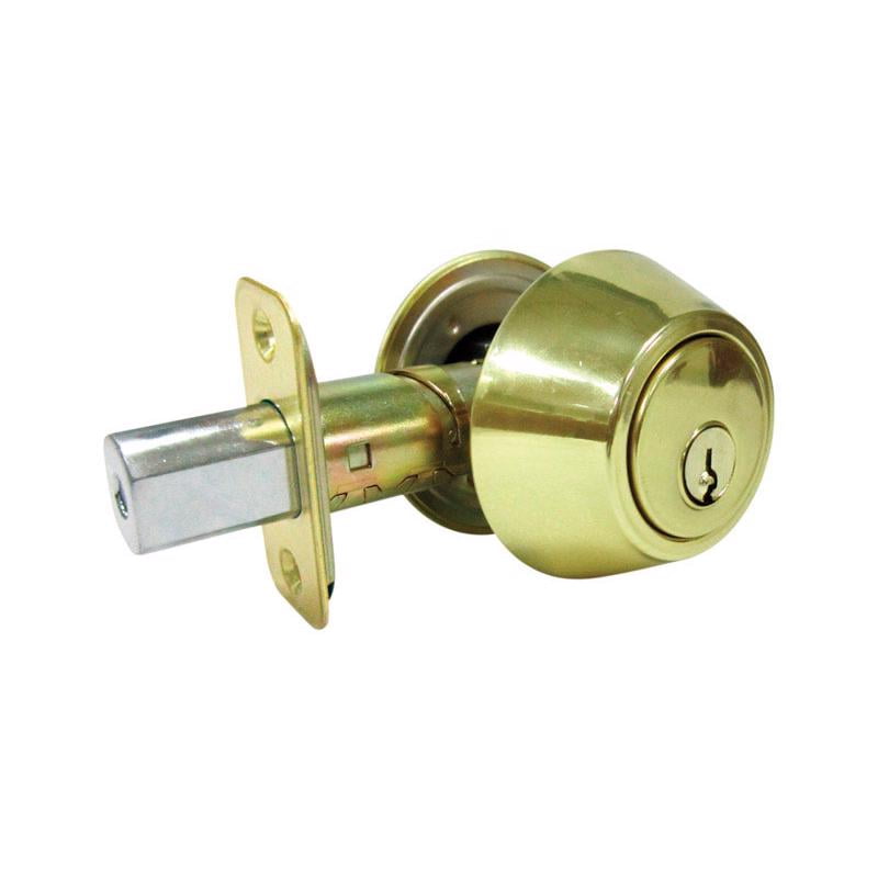 Faultless Polished Brass Double Cylinder Lock 1-3/4 in in. - Walmart.com