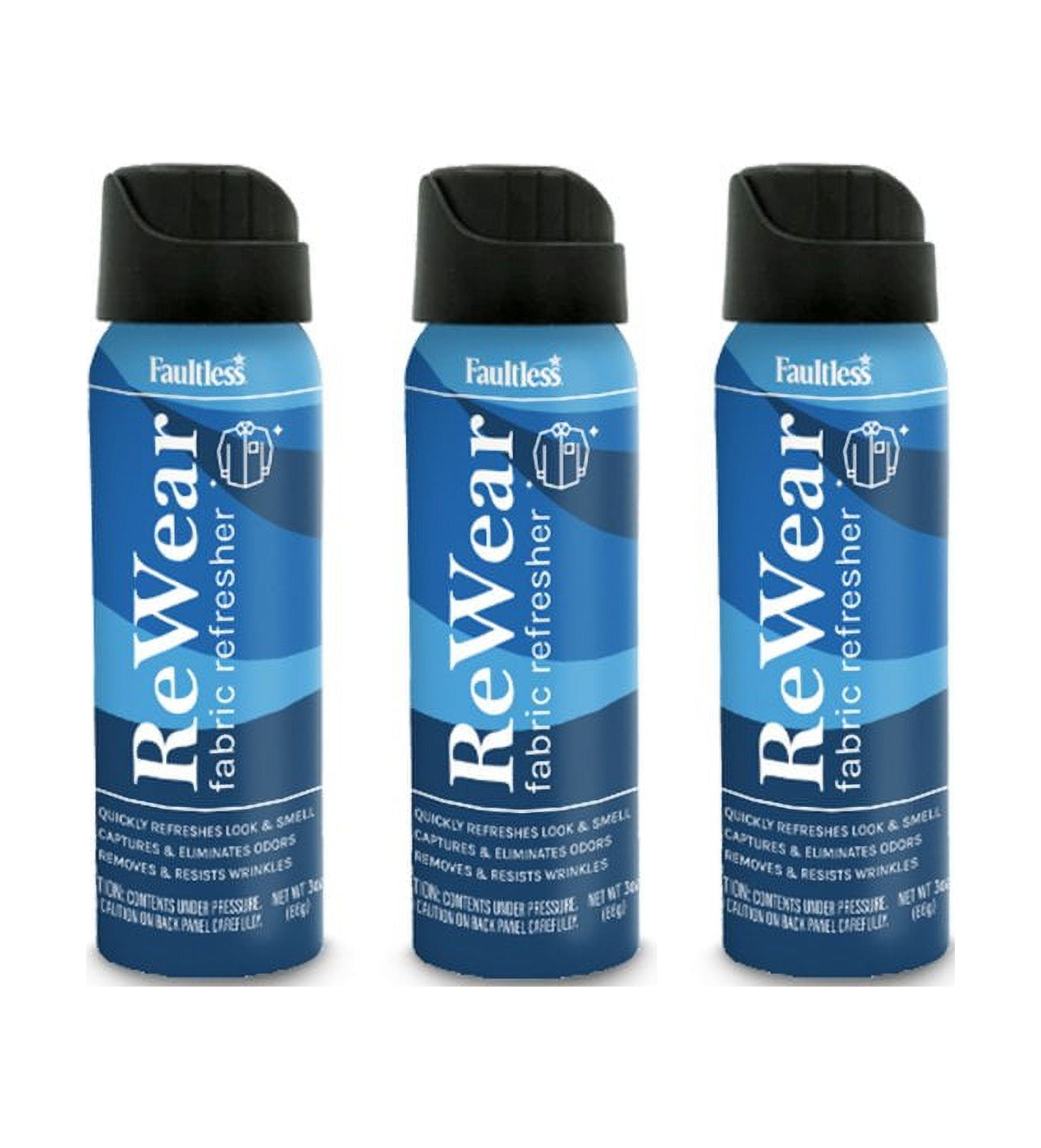 Faultless ReWear On-The-Go Fabric Refresher, Wrinkle & Odor Eliminator ...