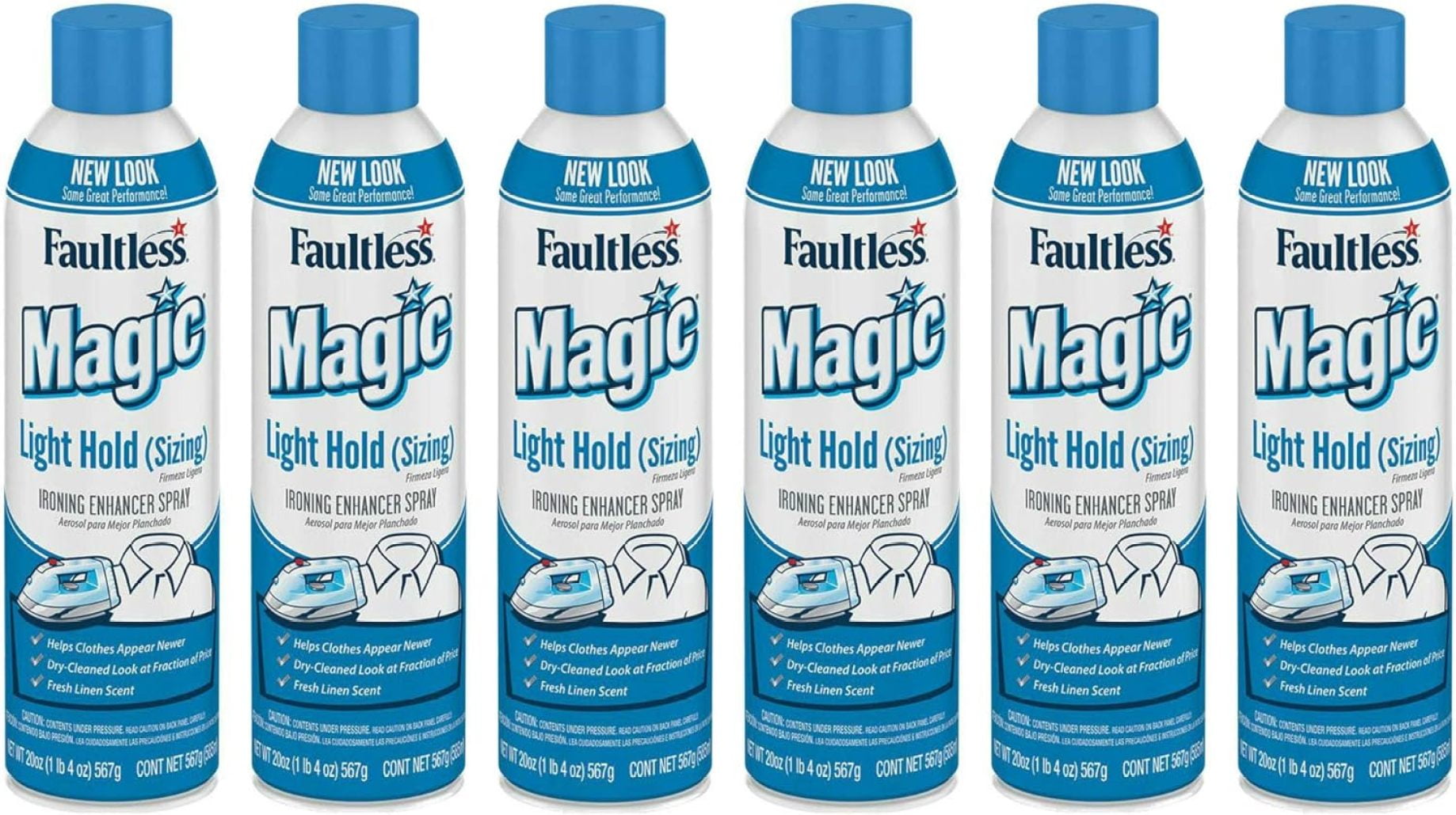 Faultless Starch 00502 Magic Sizing Fabric Finish, 20 oz 6 Pack ...