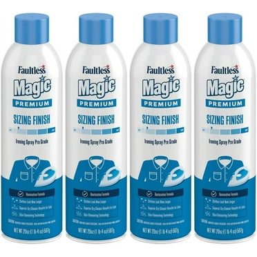 Magic Sizing Ironing Spray for Clothing, Light Body, Flake-Free, 20 ...