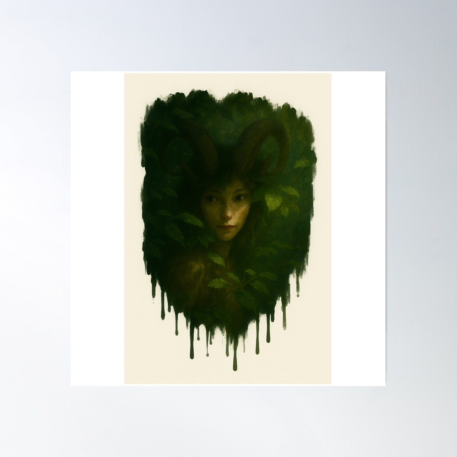 Faun In The Forest – A Hidden Glimpse Poster Wall Art, Modern Wall ...