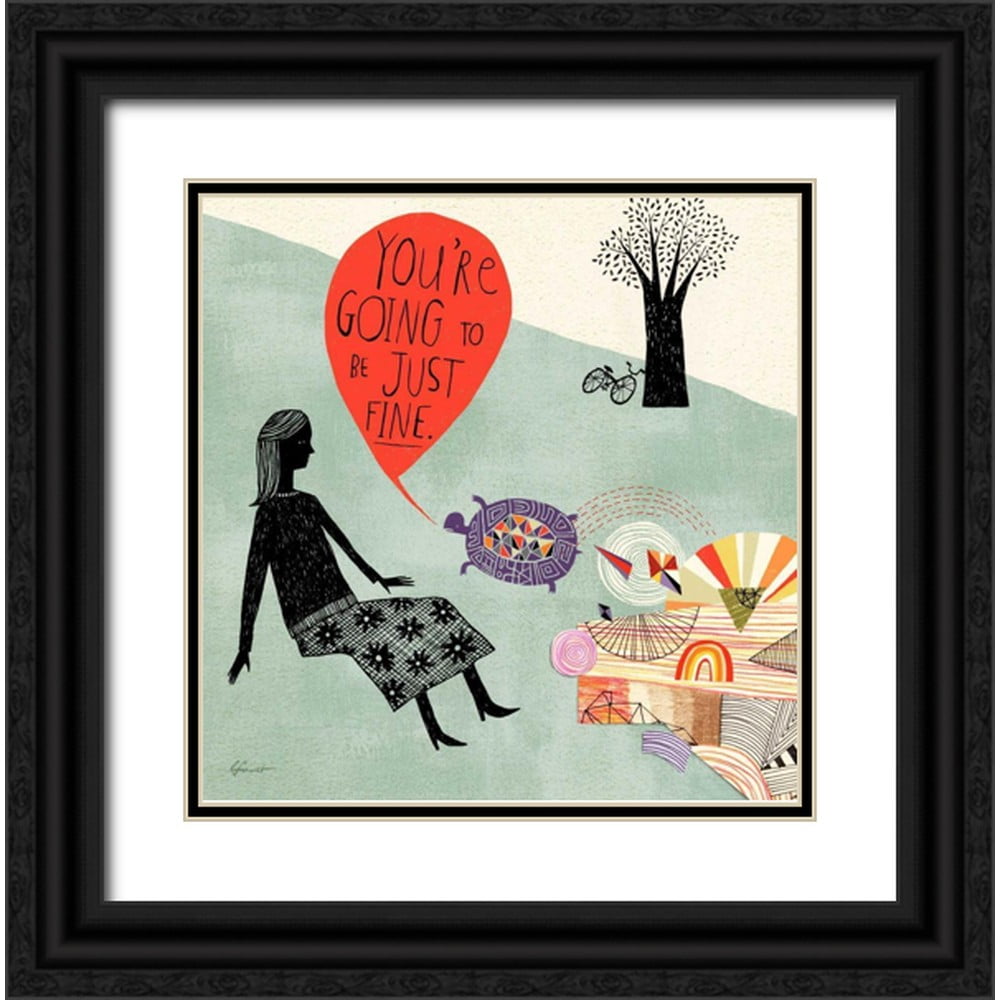 Faust, Richard 20x20 Black Ornate Wood Framed with Double Matting ...